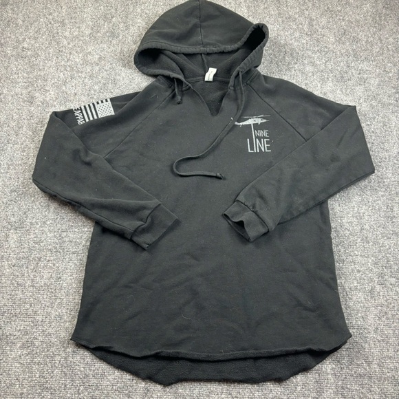 Nine Line Apparel | Tops | Nine Line Apparel Womens Black Vneck Hooded ...